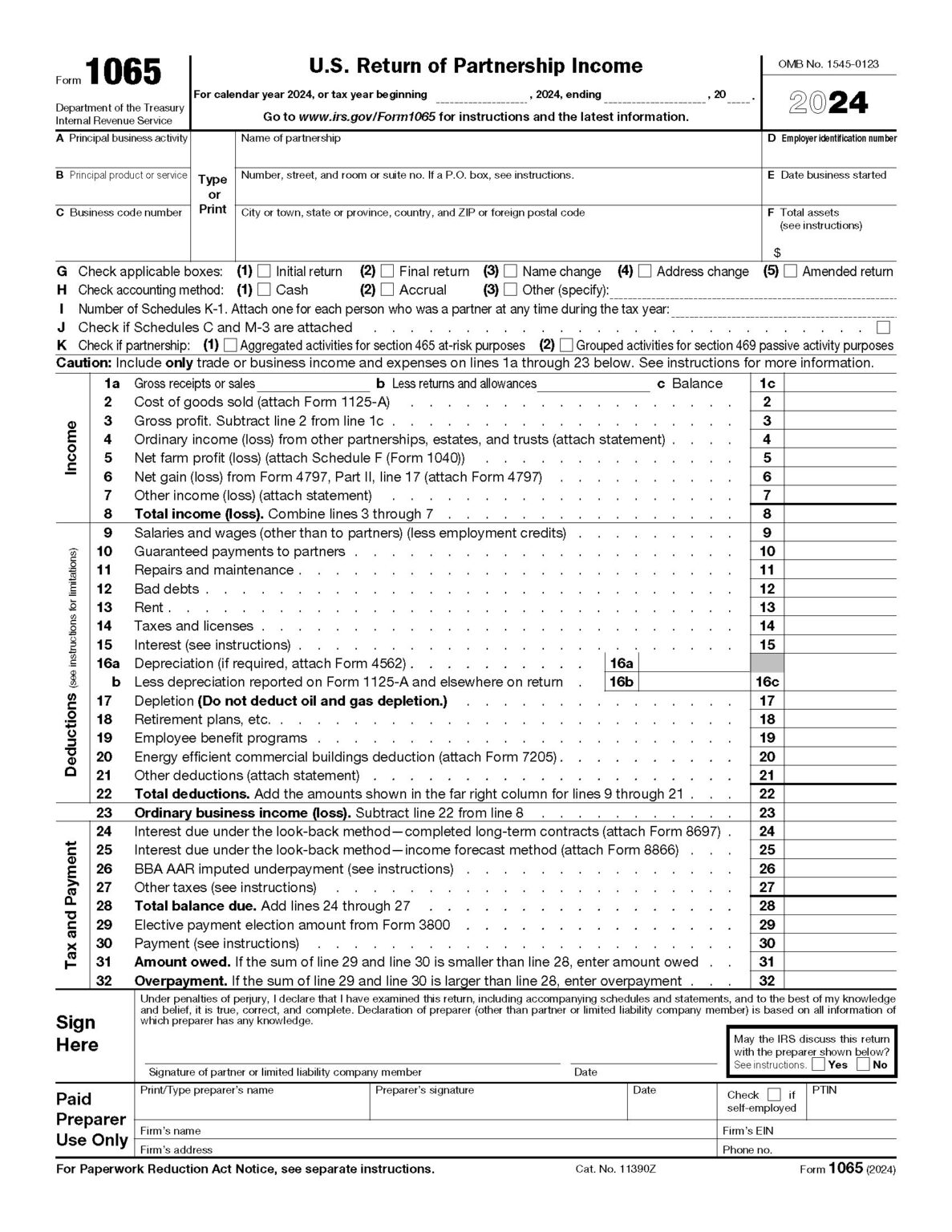 How to Complete IRS Form 1065
