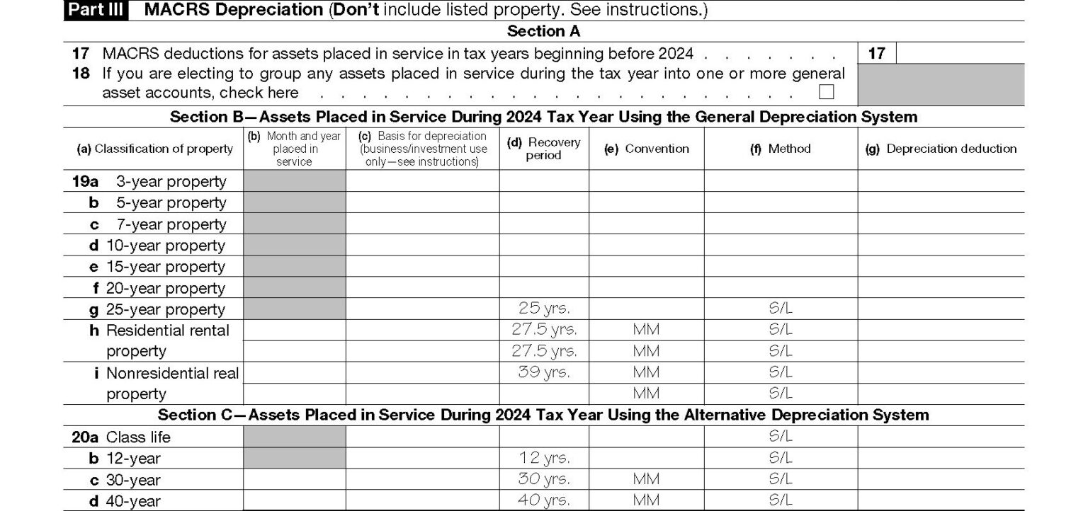 How to Complete IRS Form 4562