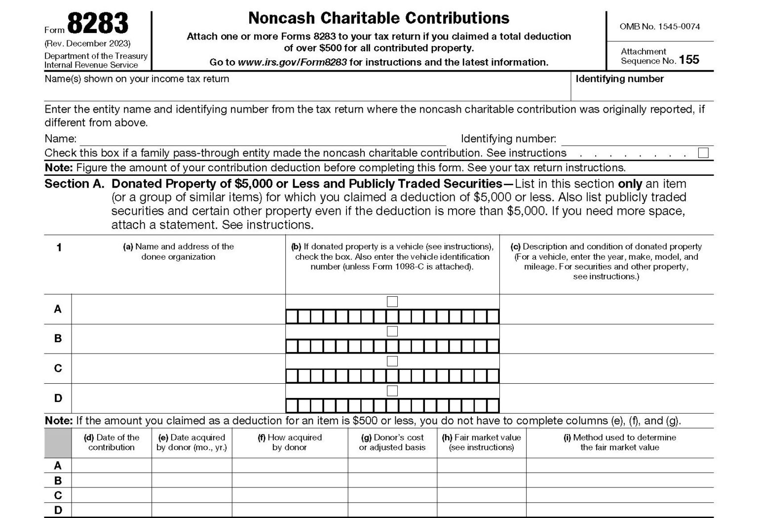 How to Complete IRS Form 8283