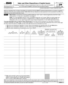 Who Should Use IRS Form 8949?