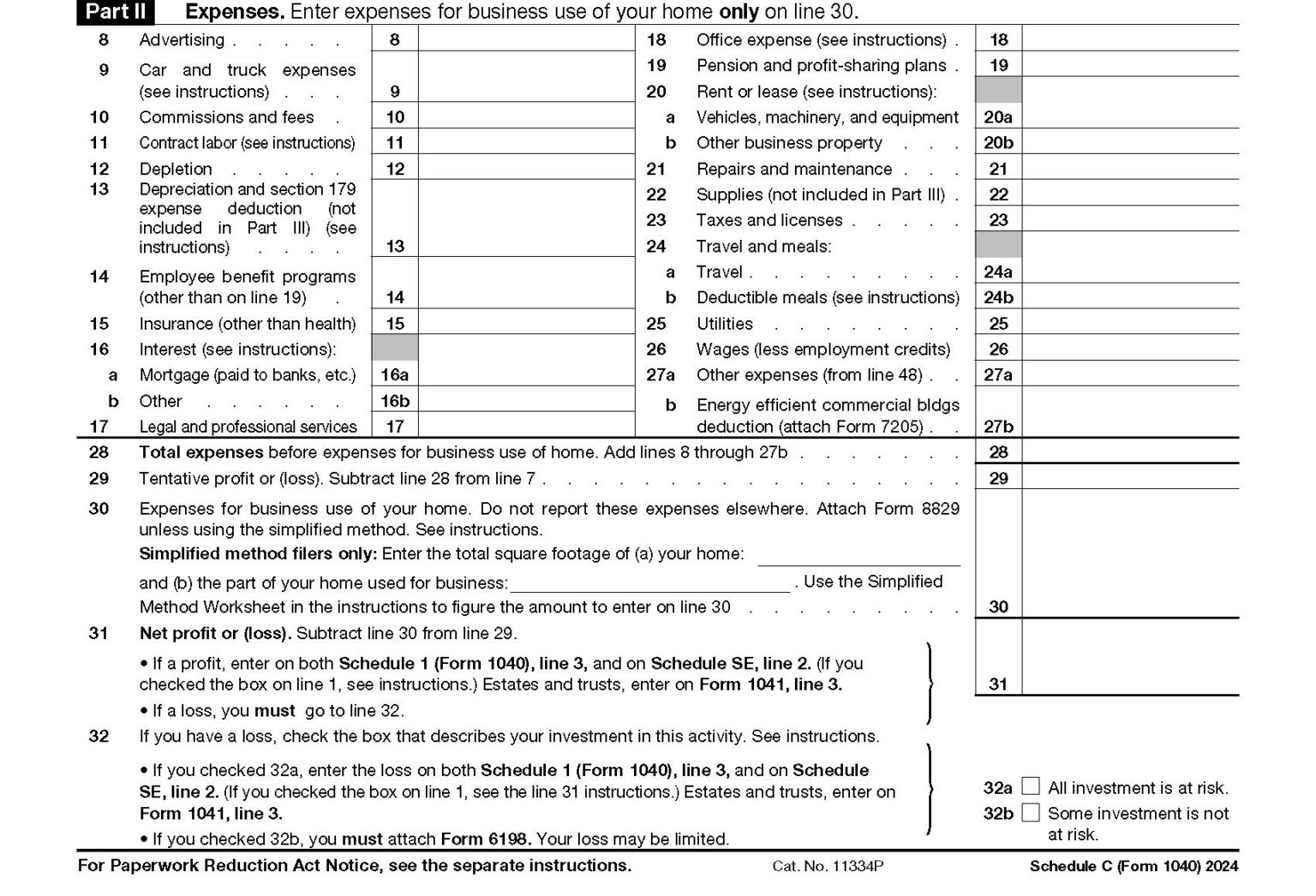 How to Complete IRS Schedule C
