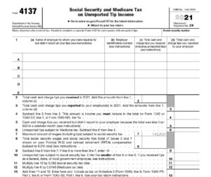 Who Should Use IRS Form 4137?