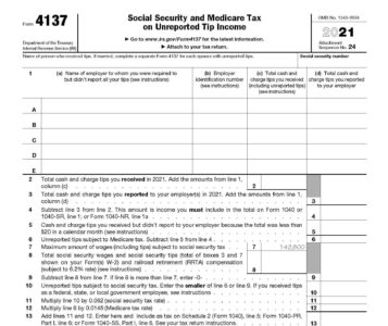 Who Should Use IRS Form 4137?