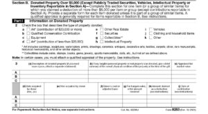 How to Complete IRS Form 8283