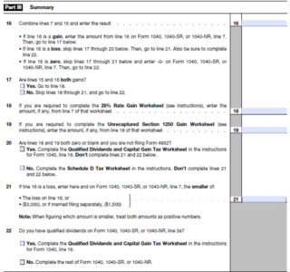 How to Complete IRS Schedule D (Form 1040)