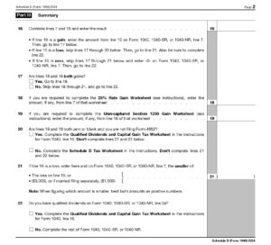 How to Complete IRS Schedule D (Form 1040)