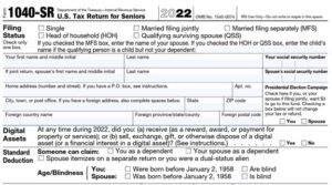 Who Should File IRS Form 1040-SR?