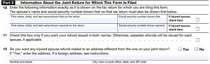 IRS Form 8379, Injured Spouse Allocation